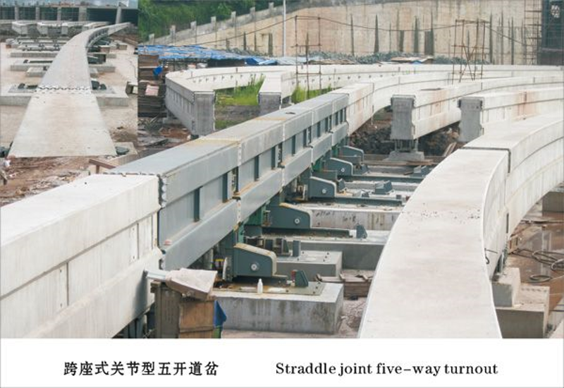 Straddle Joint Five-way Turnout